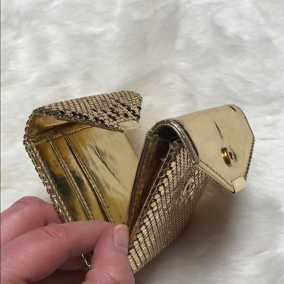 Whiting & Davis | Bags | Vintage Whiting Davis Gold Mesh Evening Wallet ...